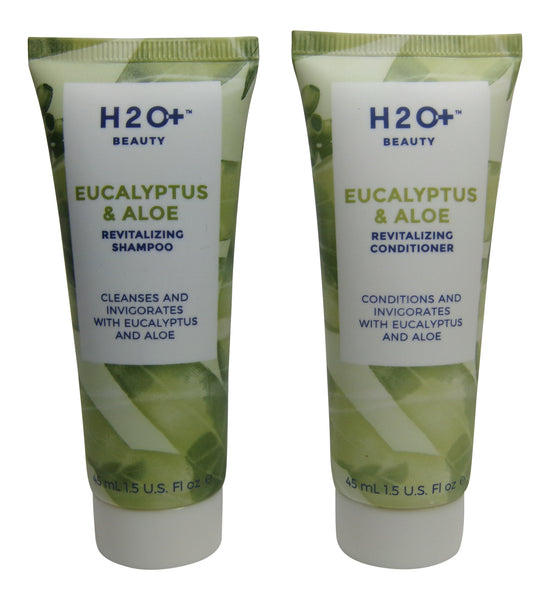 H2O Plus Eucalyptus & Aloe Shampoo & Conditioner lot of 12 (6 of each ...